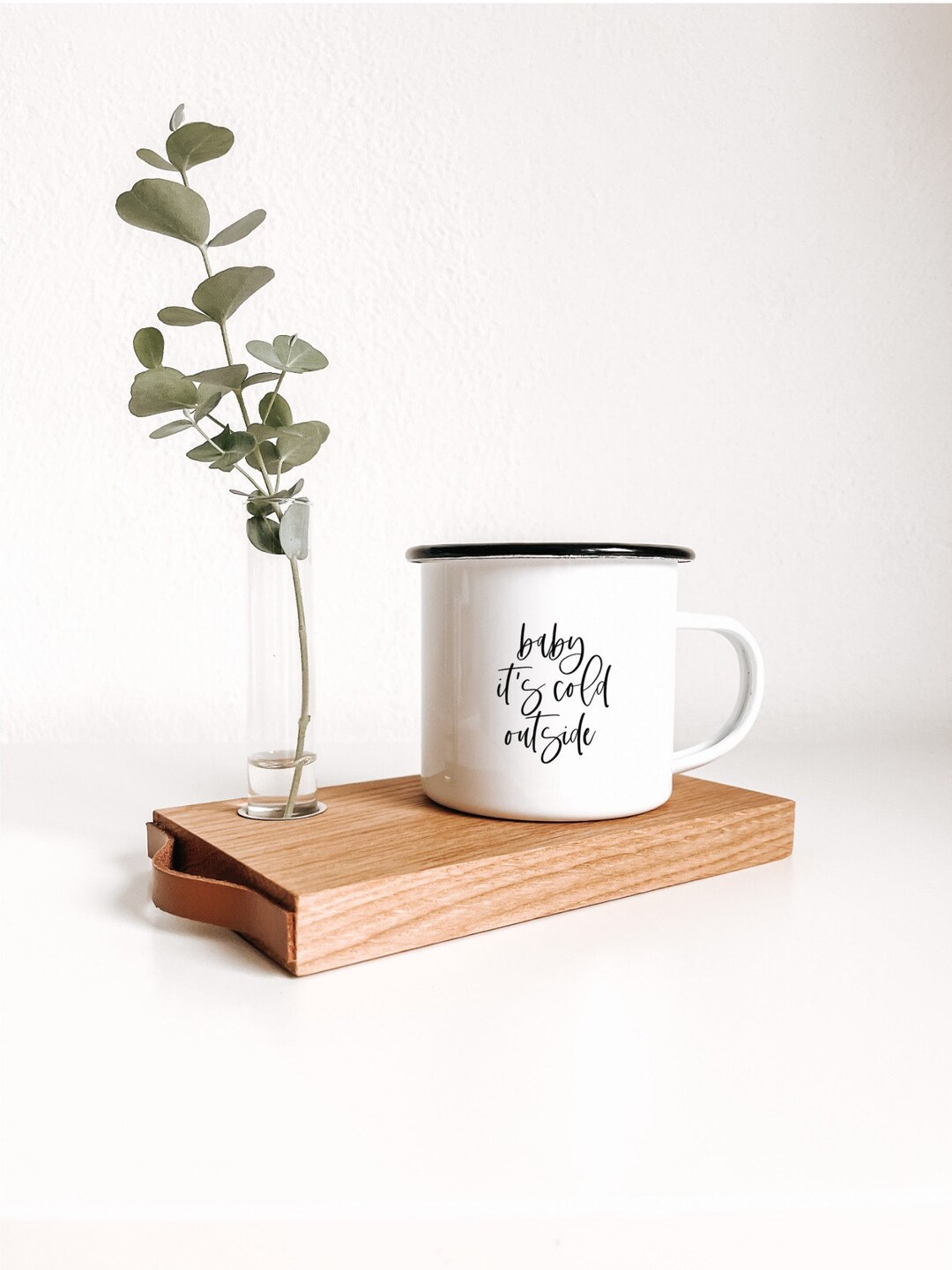 Enamel Cup / Mug baby It's Cold Outside Coffee Gift Winter Cup Advent ...