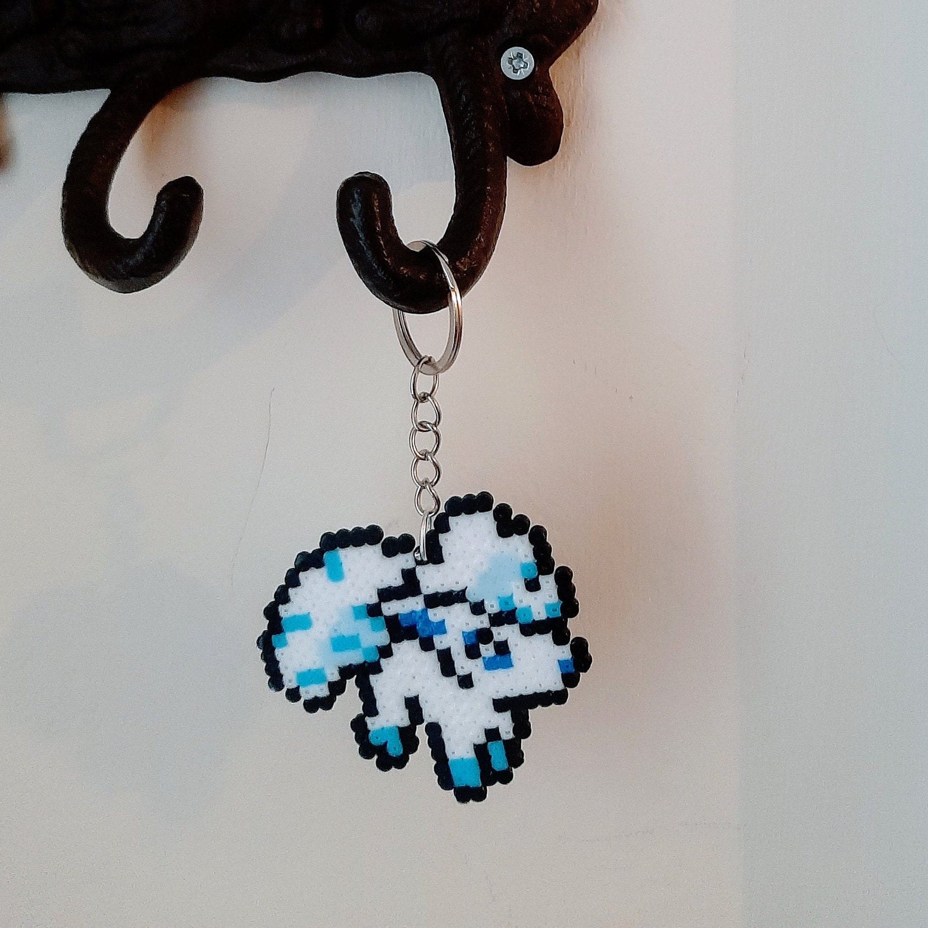 Pokémon Vulpix / Alolan Vulpix Pixel Art Keychain - Etsy