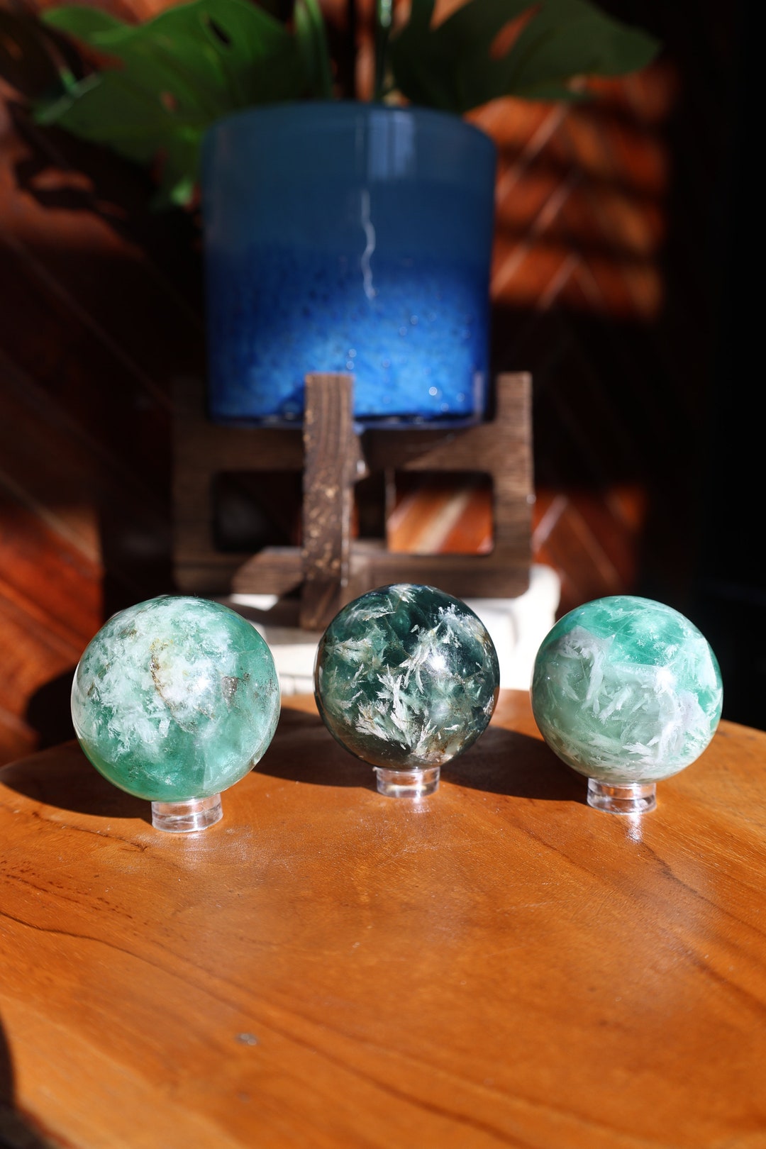 Feather Fluorite Sphere - Etsy