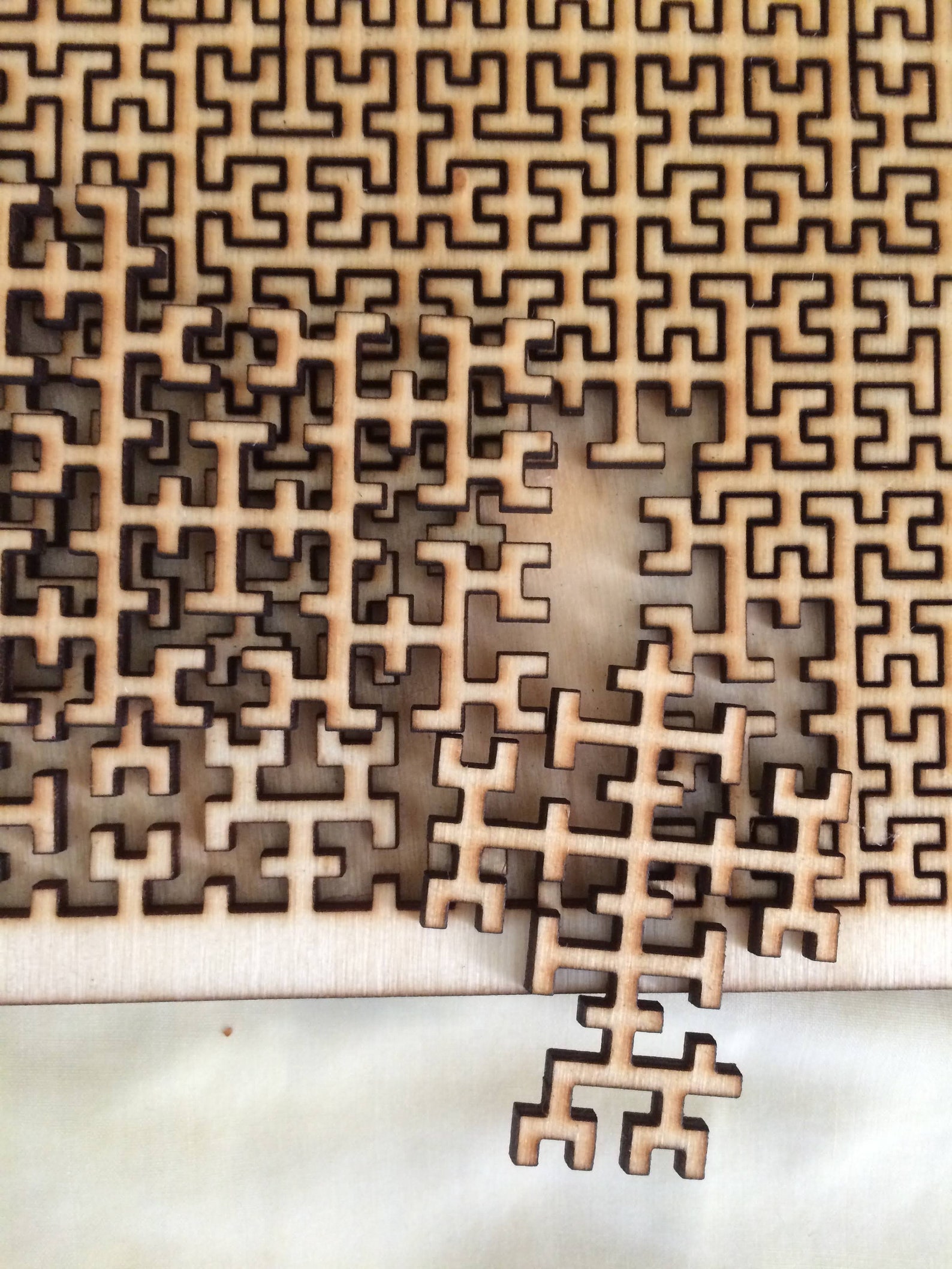 Square Fractal Tray Puzzle - Etsy