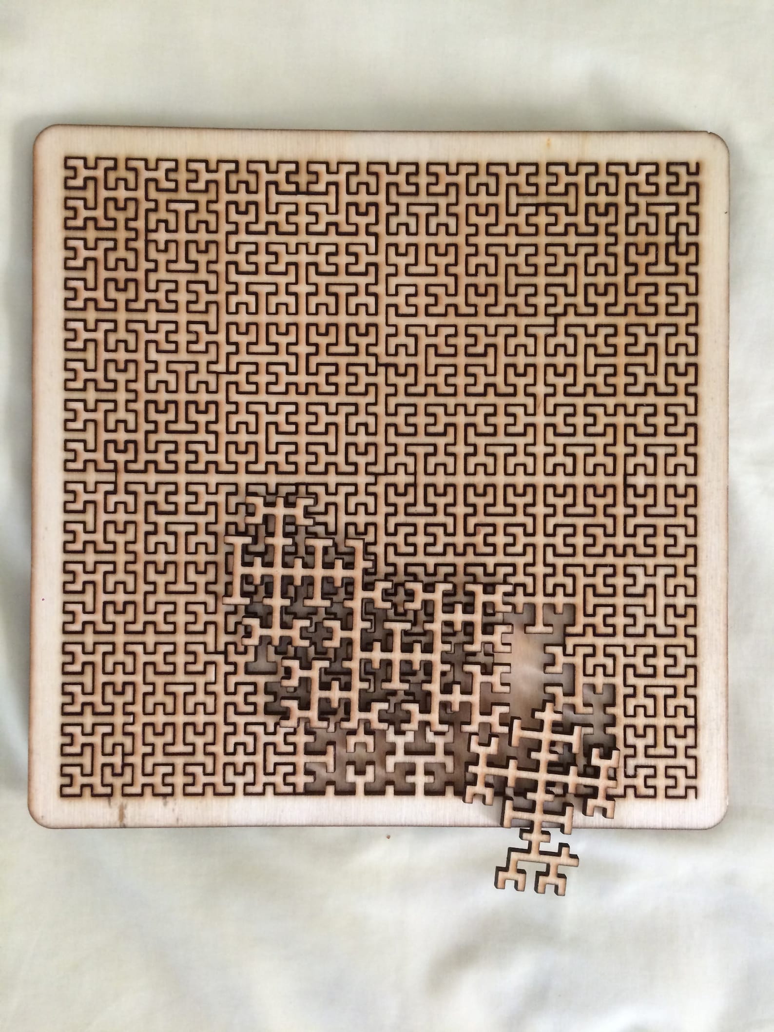Square Fractal Tray Puzzle - Etsy