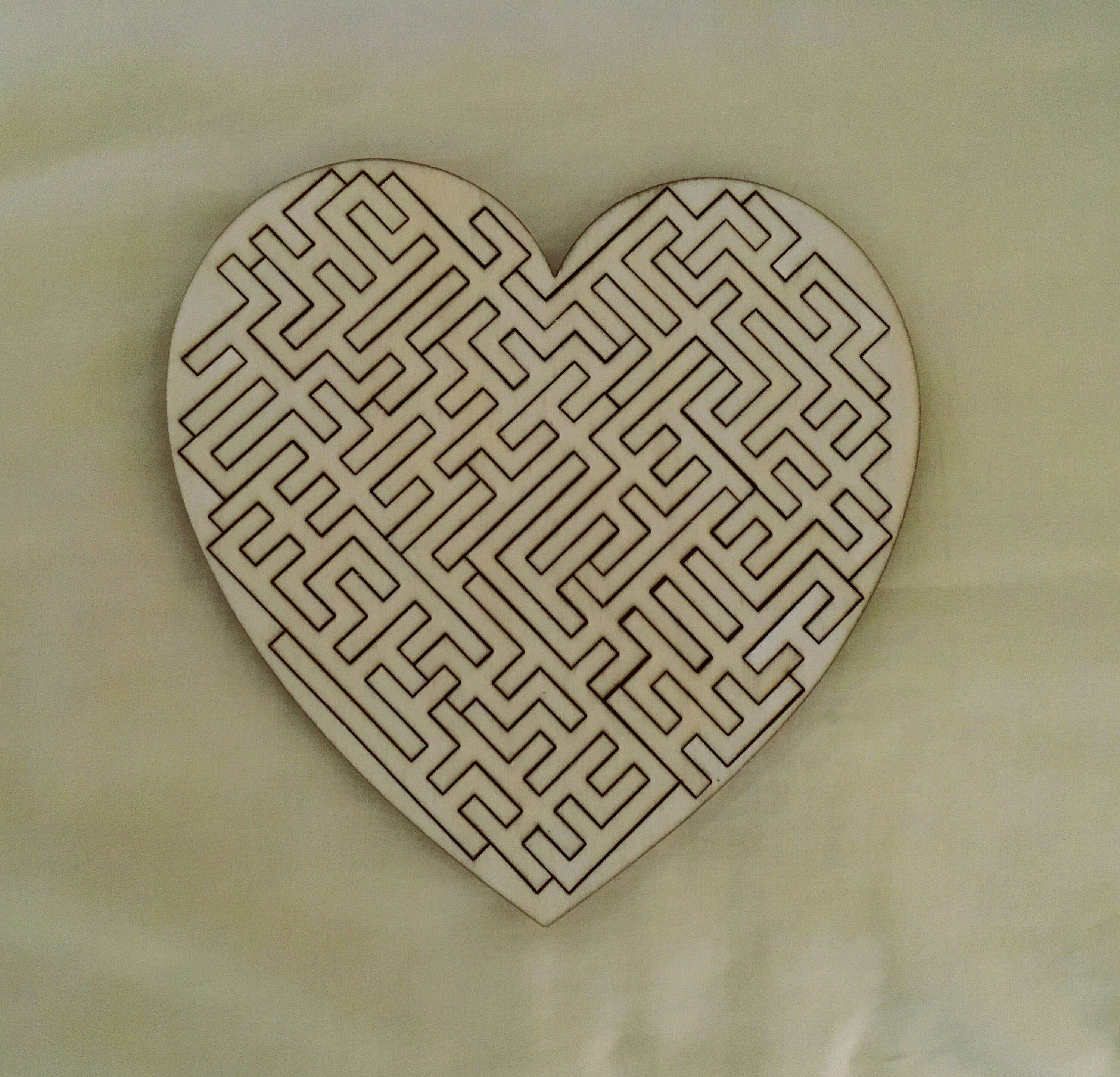 Heart Shaped Fractal Puzzle - 24 Pieces - Etsy