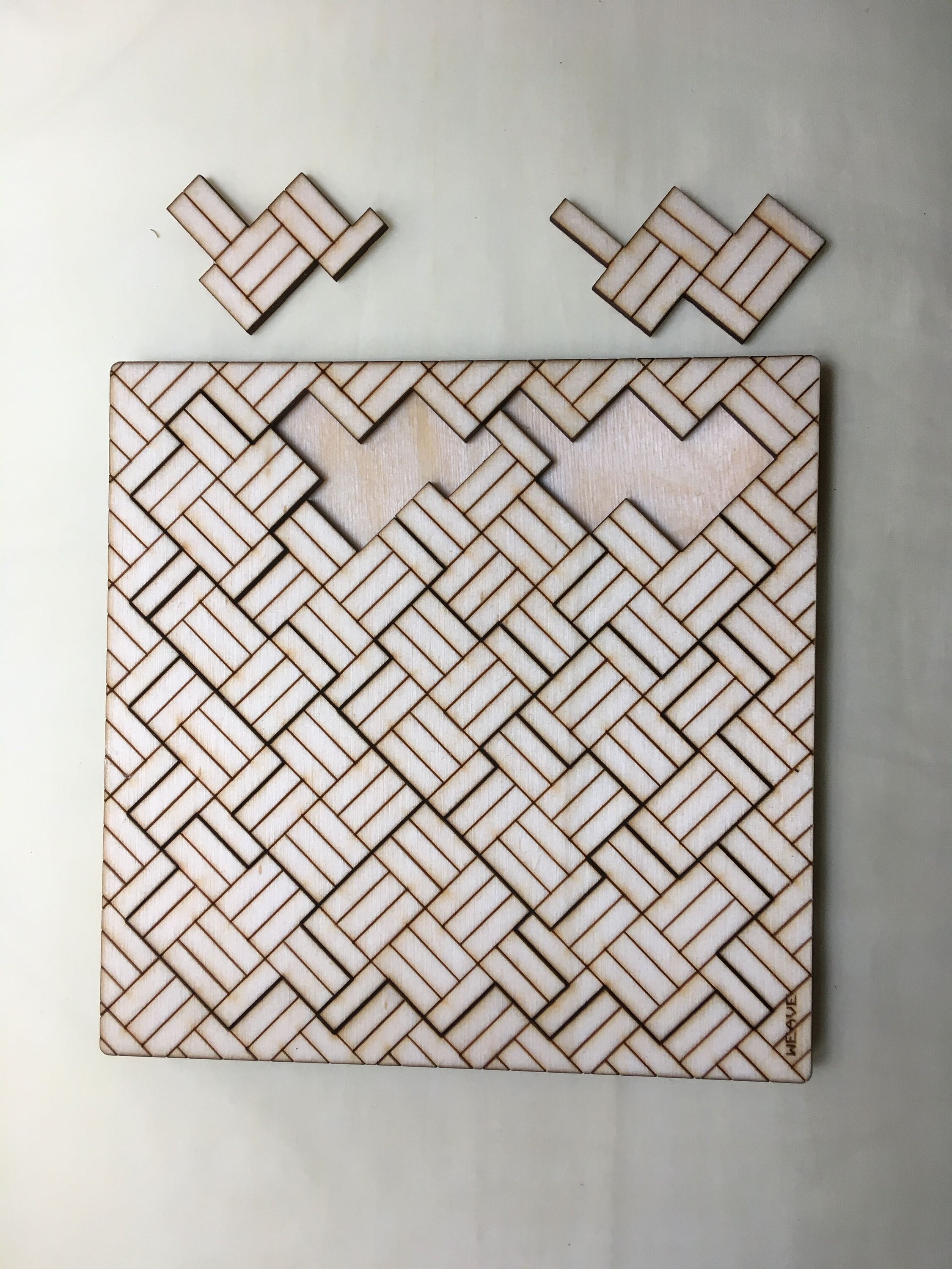 Weave Tessellation Wooden Tray Puzzle - Etsy