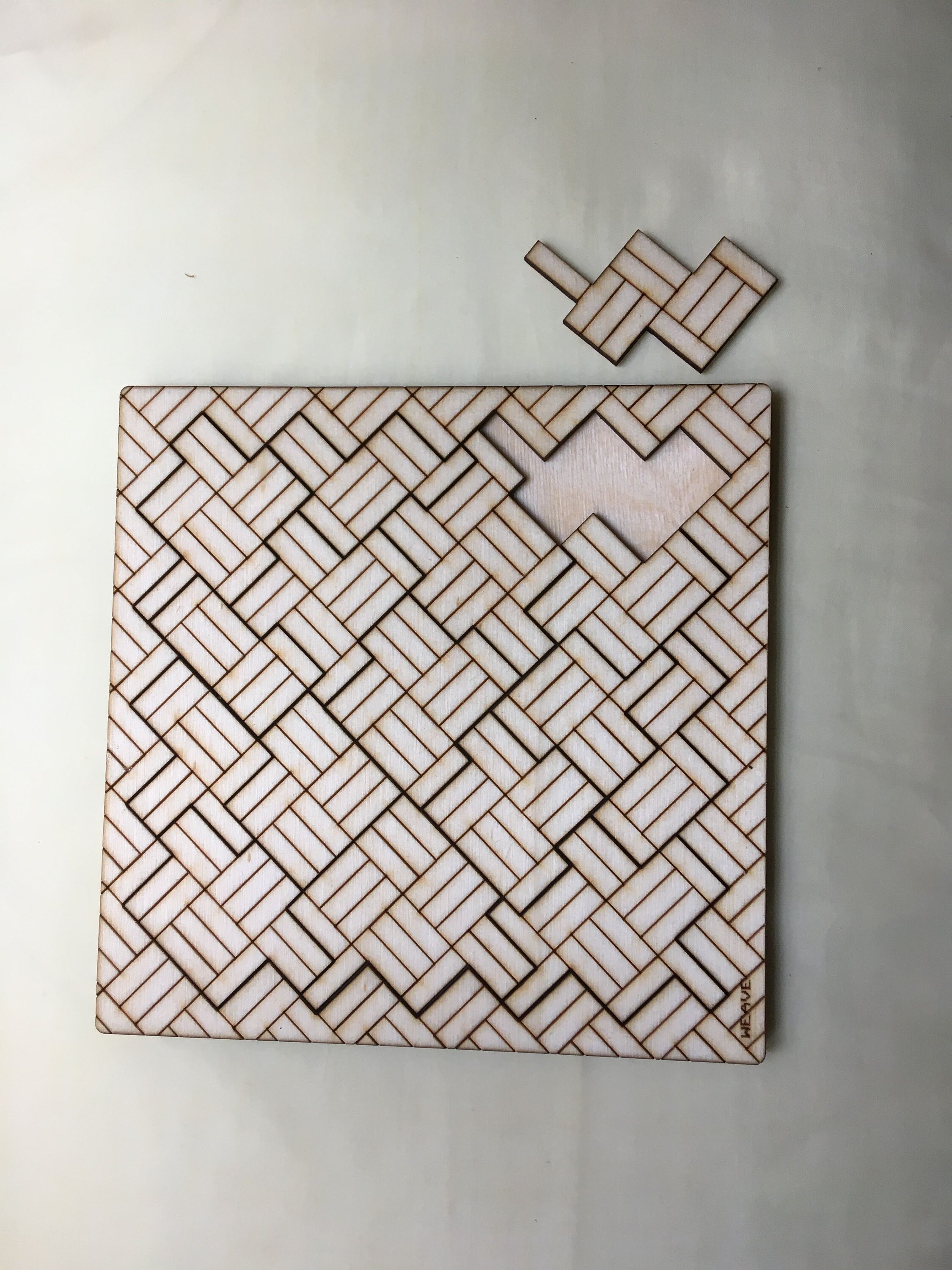 Weave Tessellation Wooden Tray Puzzle - Etsy