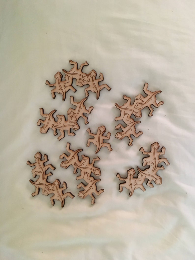7 Piece Geckos Tessellation Wooden jigsaw Puzzle - Etsy