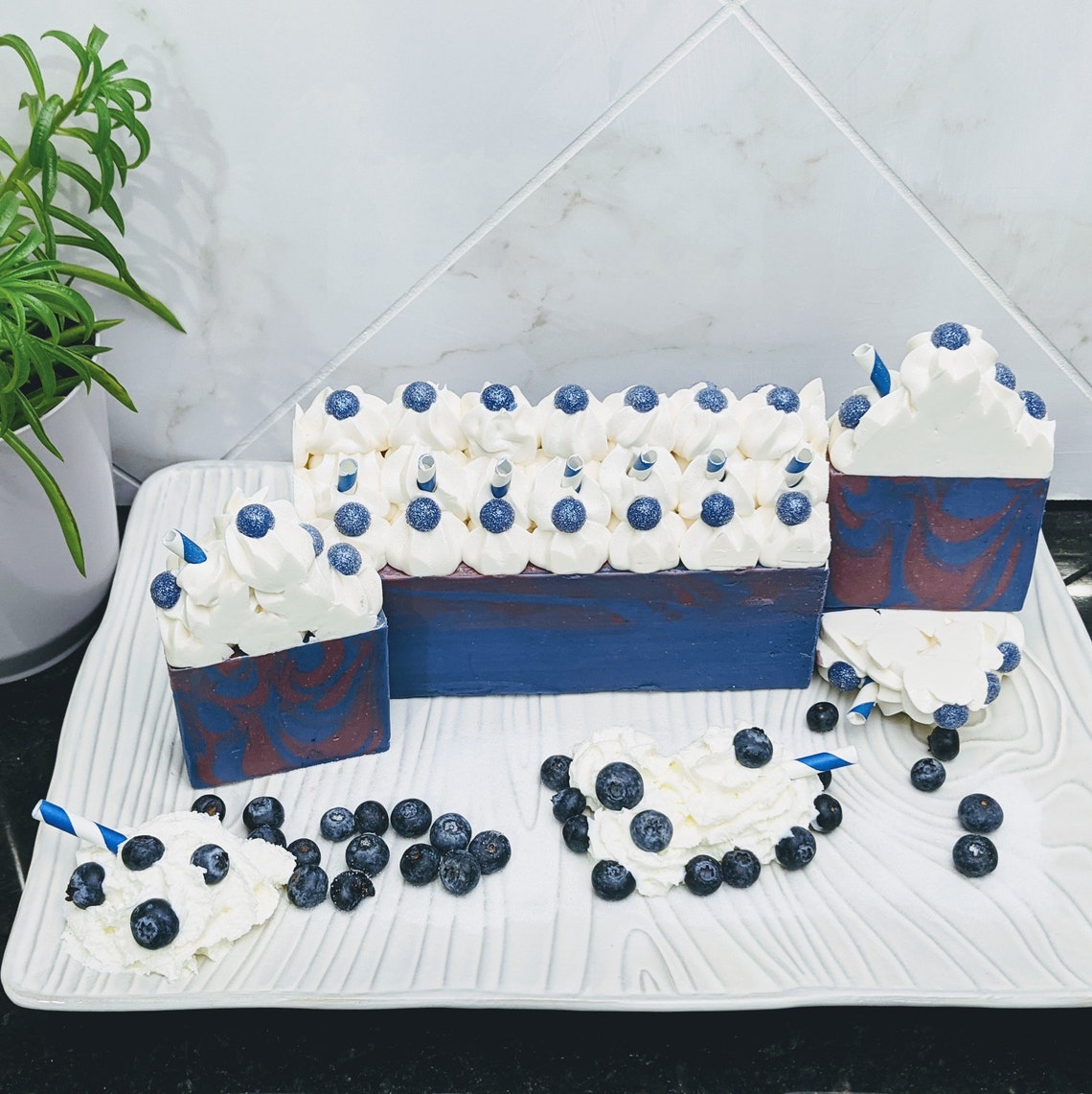 Blueberry Smoothie Soap - Handmade Soap - Lightly Scented - Etsy
