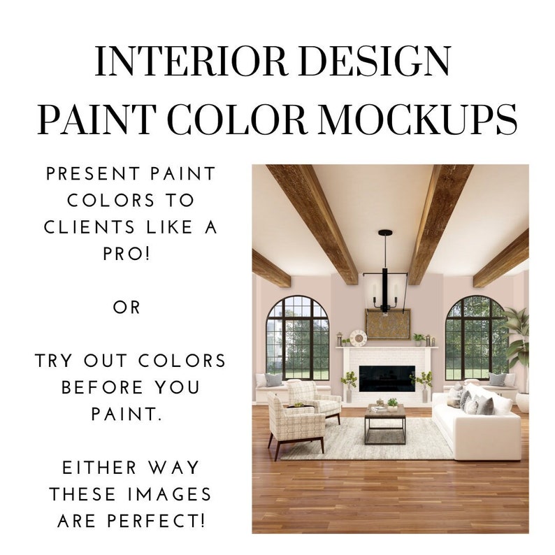 Paint Color Mockups - Canva Template - Interior Design - Sample Paint ...