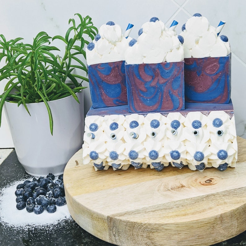 Blueberry Smoothie Soap - Handmade Soap - Lightly Scented - Etsy