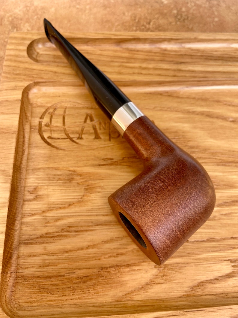 Smoking Pipe Made of Maple Tree With Aluminium Ring and Acrylic Stem ...