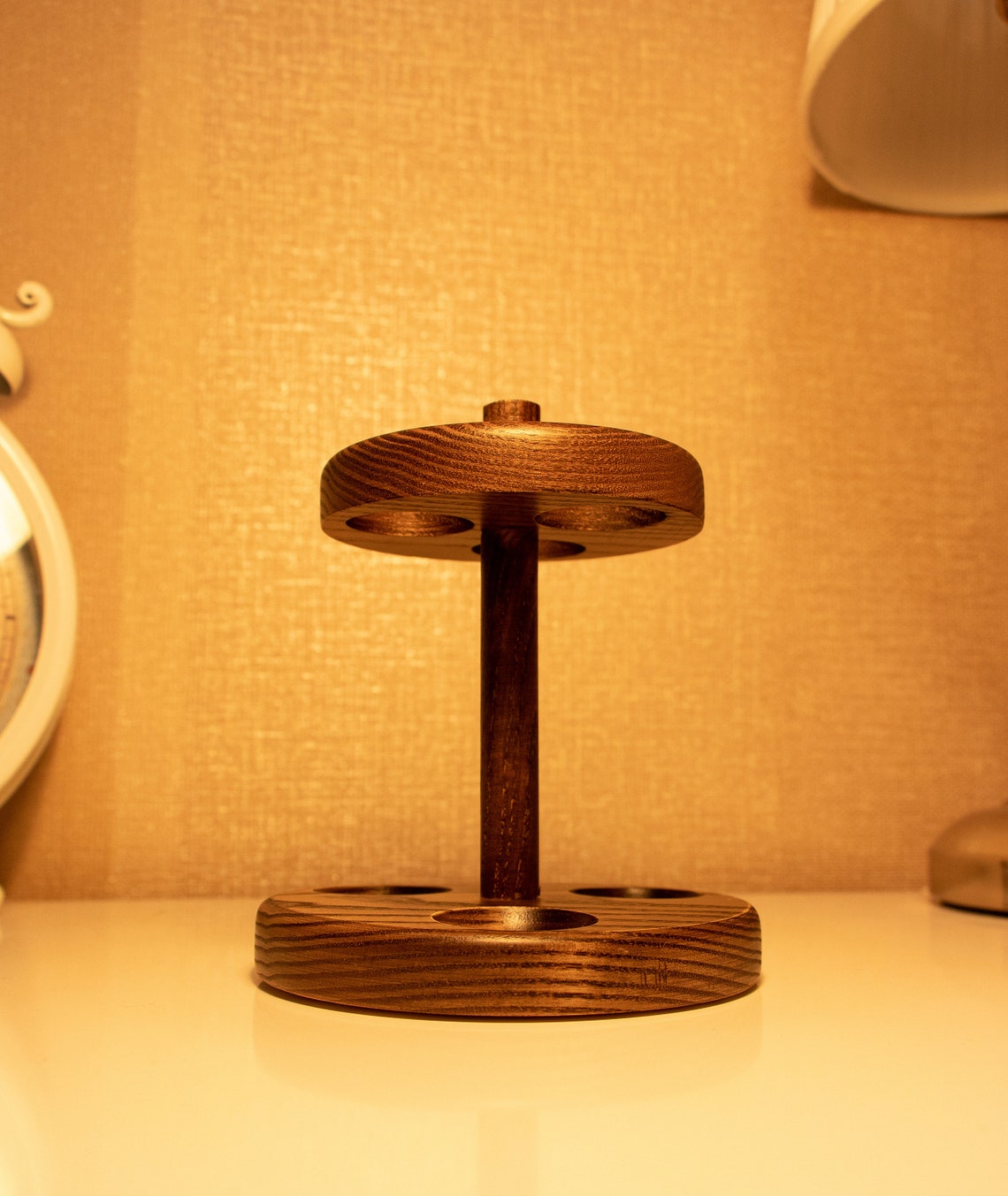 Smoking pipe holder for 3 smoking pipes Hand carved rack | Etsy