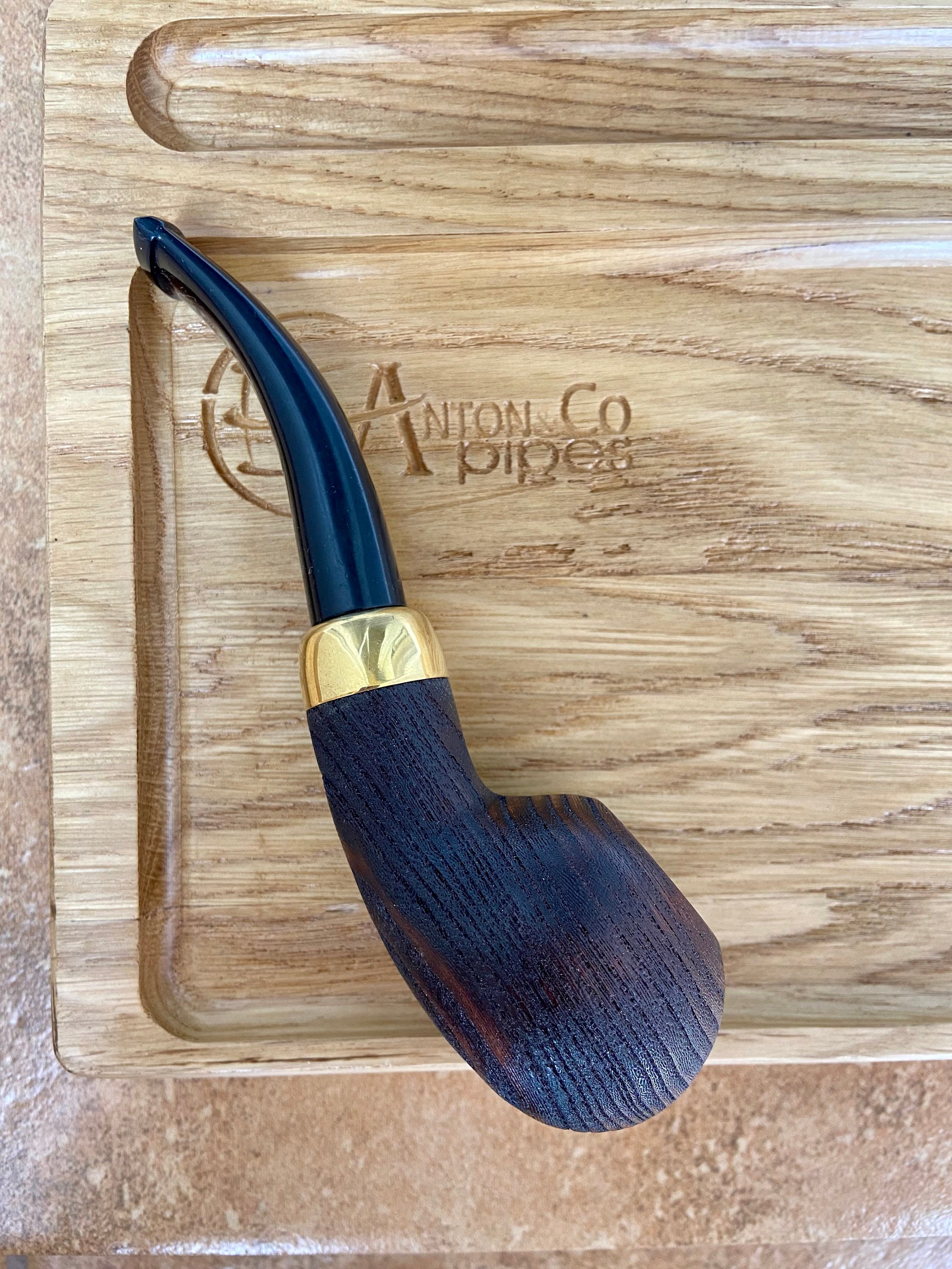 Sandblast Smoking Pipe of Maple Tree Handcarved Bowl Wooden - Etsy