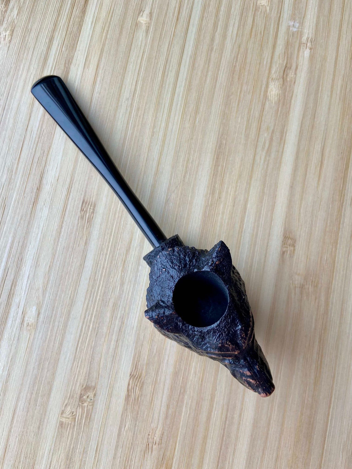 Smoking Pipe of Briar Wolf Exclusive Pipe With Vulcanite Stem - Etsy