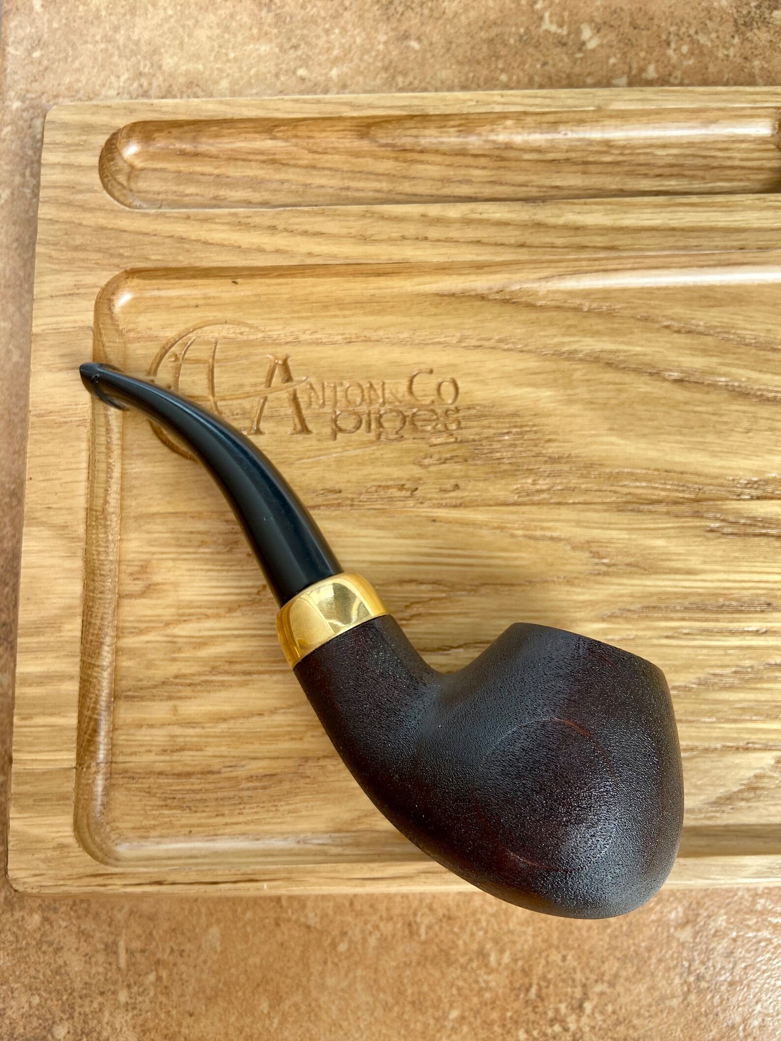 Sandblast Smoking Pipe of Maple Tree Handcarved Bowl Wooden - Etsy