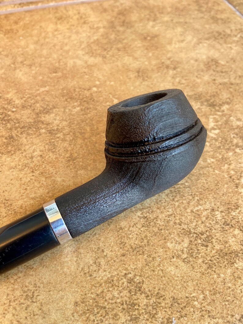 Sandblast Smoking Pipe of Maple Tree Handcarved Bowl Wooden - Etsy