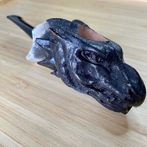 Smoking Pipe Made of Briar dragon With Sandblast Elements - Etsy