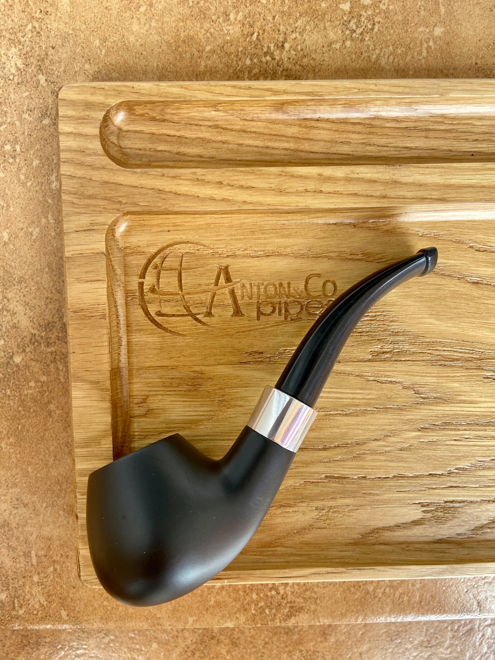 Smoking Pipe Made of Maple Tree With Brass Ring and Acrylic - Etsy