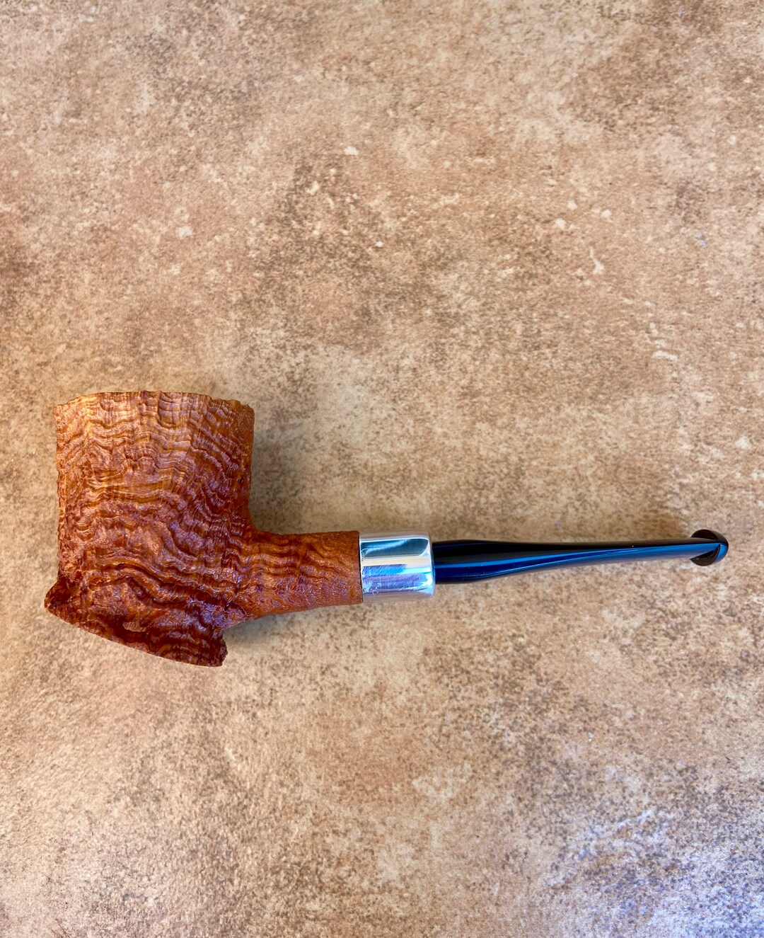 Smoking Pipe of Briar Exclusive Pipe With Vulcanite Stem Duralumin Ring ...
