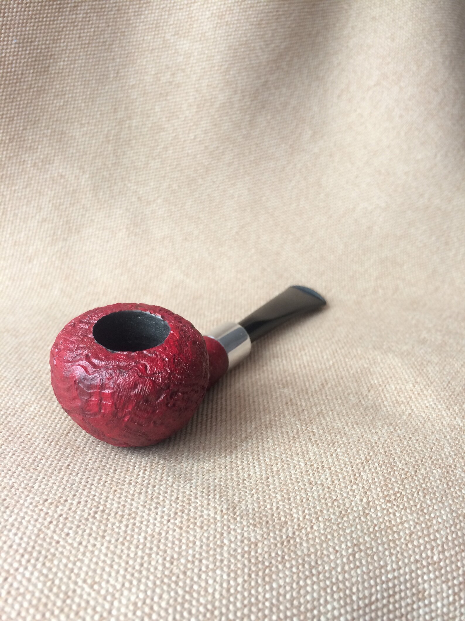 Smoking pipe made of Briar with duralumin ring and ebonite | Etsy