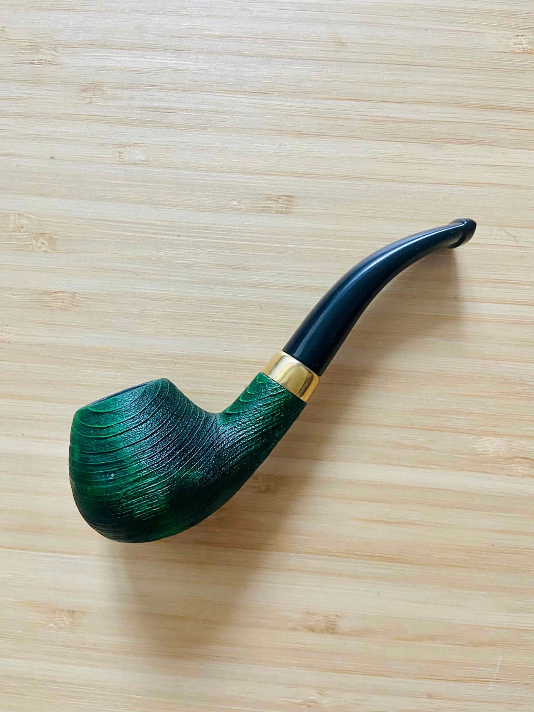 Sandblast Smoking Pipe of Maple Tree Handcarved Bowl Wooden Smoking ...