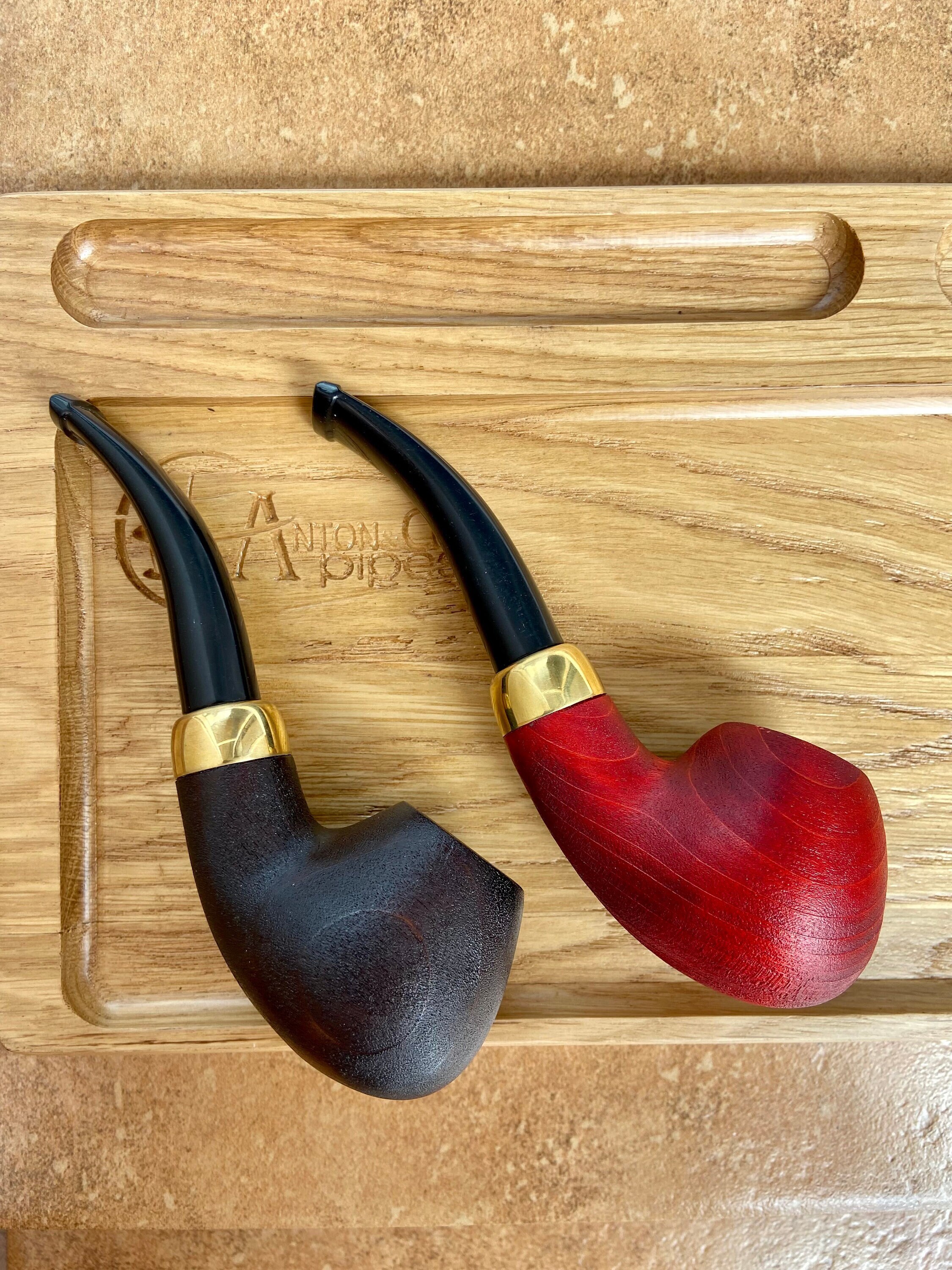 Sandblast Smoking Pipe of Maple Tree Handcarved Bowl Wooden - Etsy