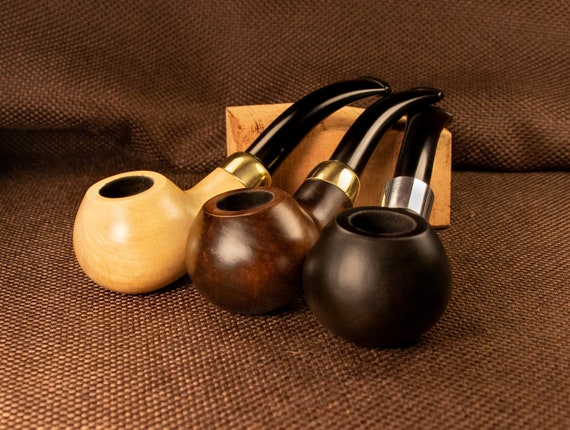 Smoking Pipe Made of Maple Tree tomato With Brass Ring and | Etsy