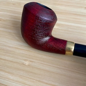 Sandblast Smoking Pipe of Maple Tree, Handcarved Bowl, Wooden Smoking ...