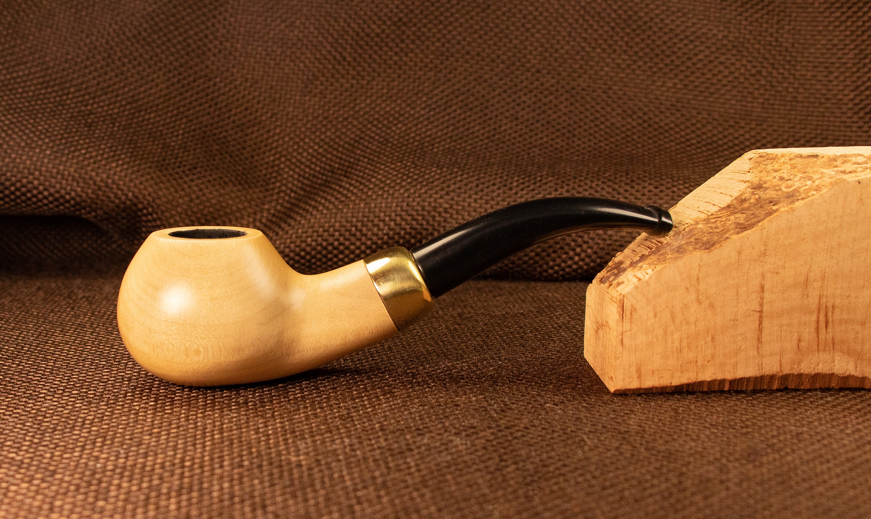Smoking Pipe Made of Maple Tree tomato With Brass Ring and - Etsy