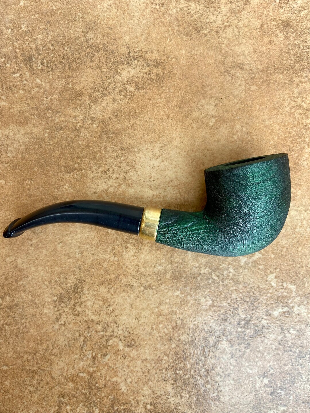 Smoking Pipe Made of Maple Tree With Brass Ring and Acrylic Stem for ...