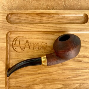 Smoking Pipe Made of Maple Tree “rhodesian Prince” With Brass Ring and ...