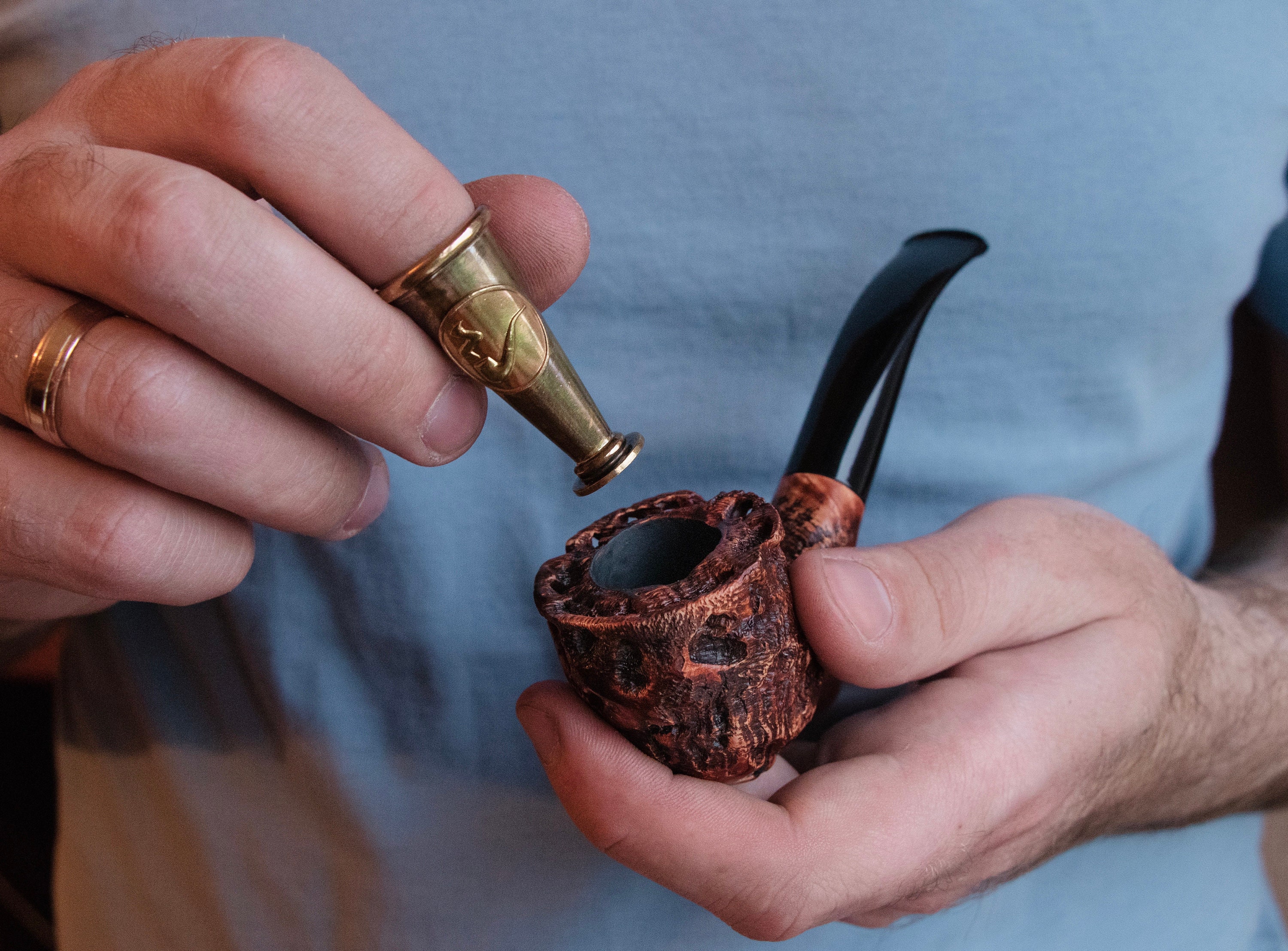 Vintage Pipe Tamper Brass Material Glass Tobacco Tamper - Etsy