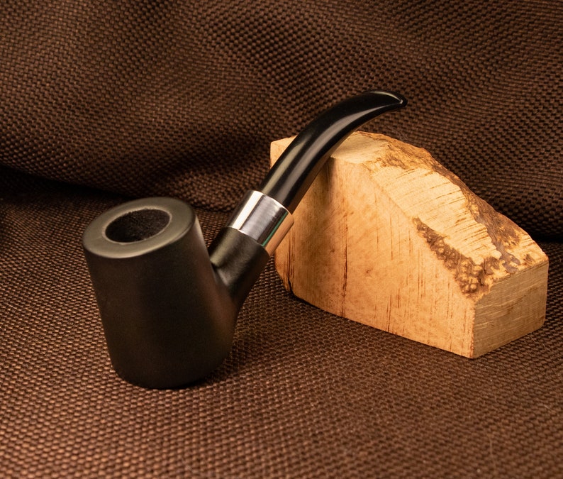 Smoking Pipe Made of Maple Tree With Brass Ring and Acrylic - Etsy