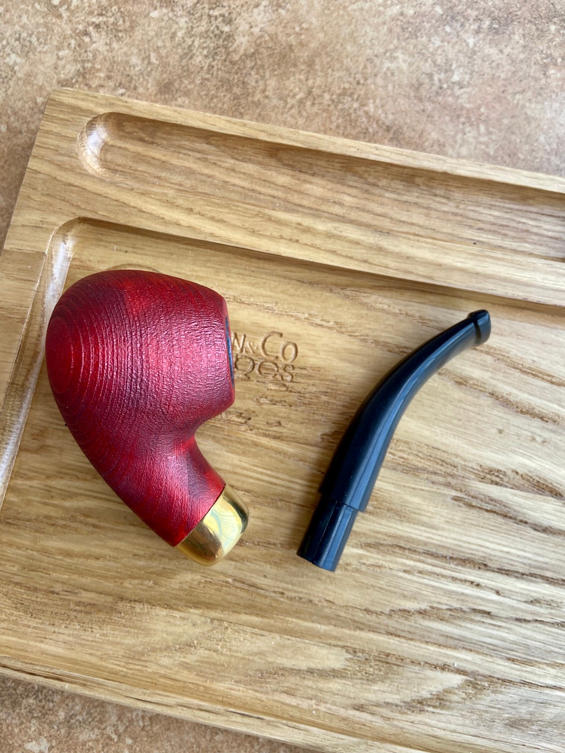 Sandblast Smoking Pipe of Maple Tree Handcarved Bowl Wooden - Etsy