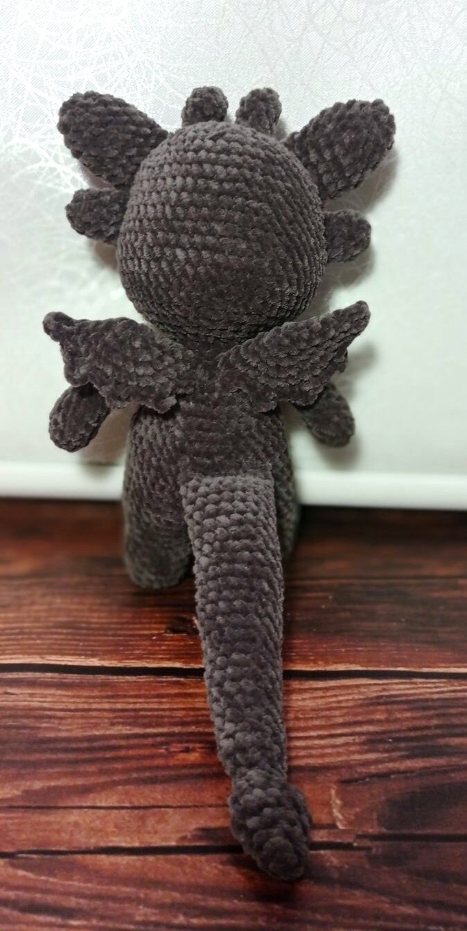 Toothless Dragon, Fury Dragon, Gray Dragon, Brown Dragon, Knitted ...