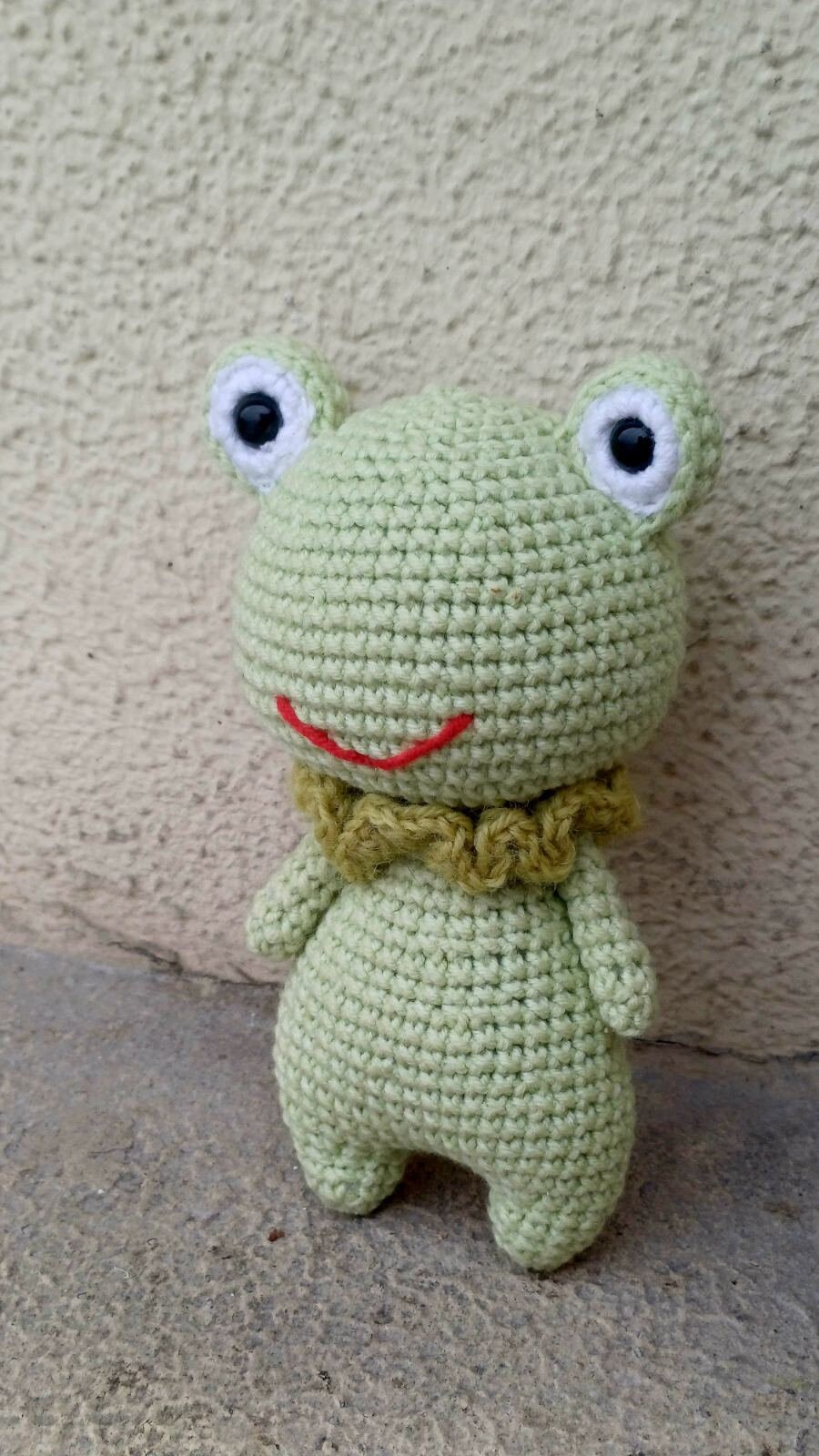 Frog, Green Frog, Little Toad, Souvenir, Knitted Frog, Frog and Toad ...