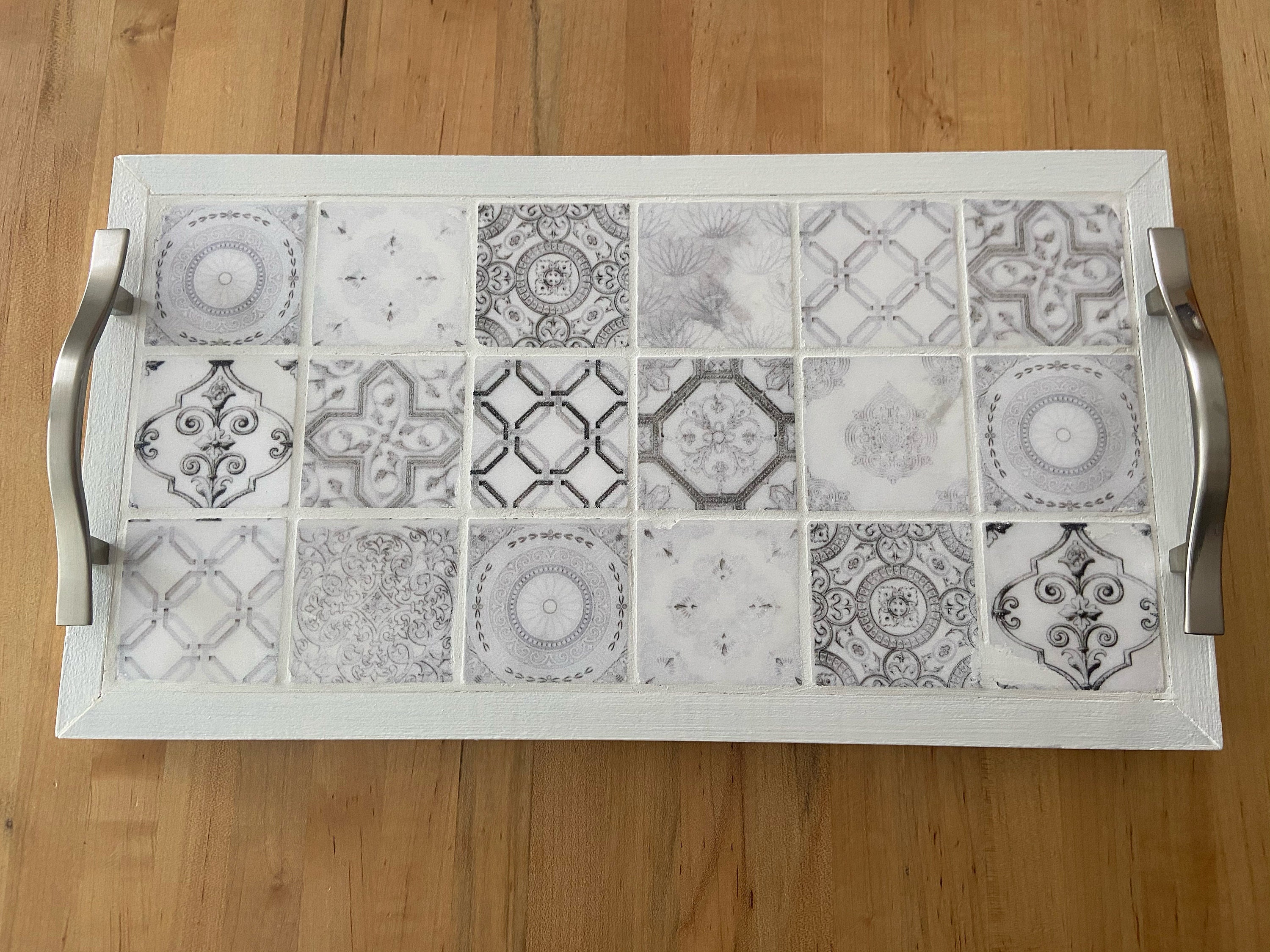 Decorative Blue Kitchen Table Tray Dining Room Table - Etsy Italia