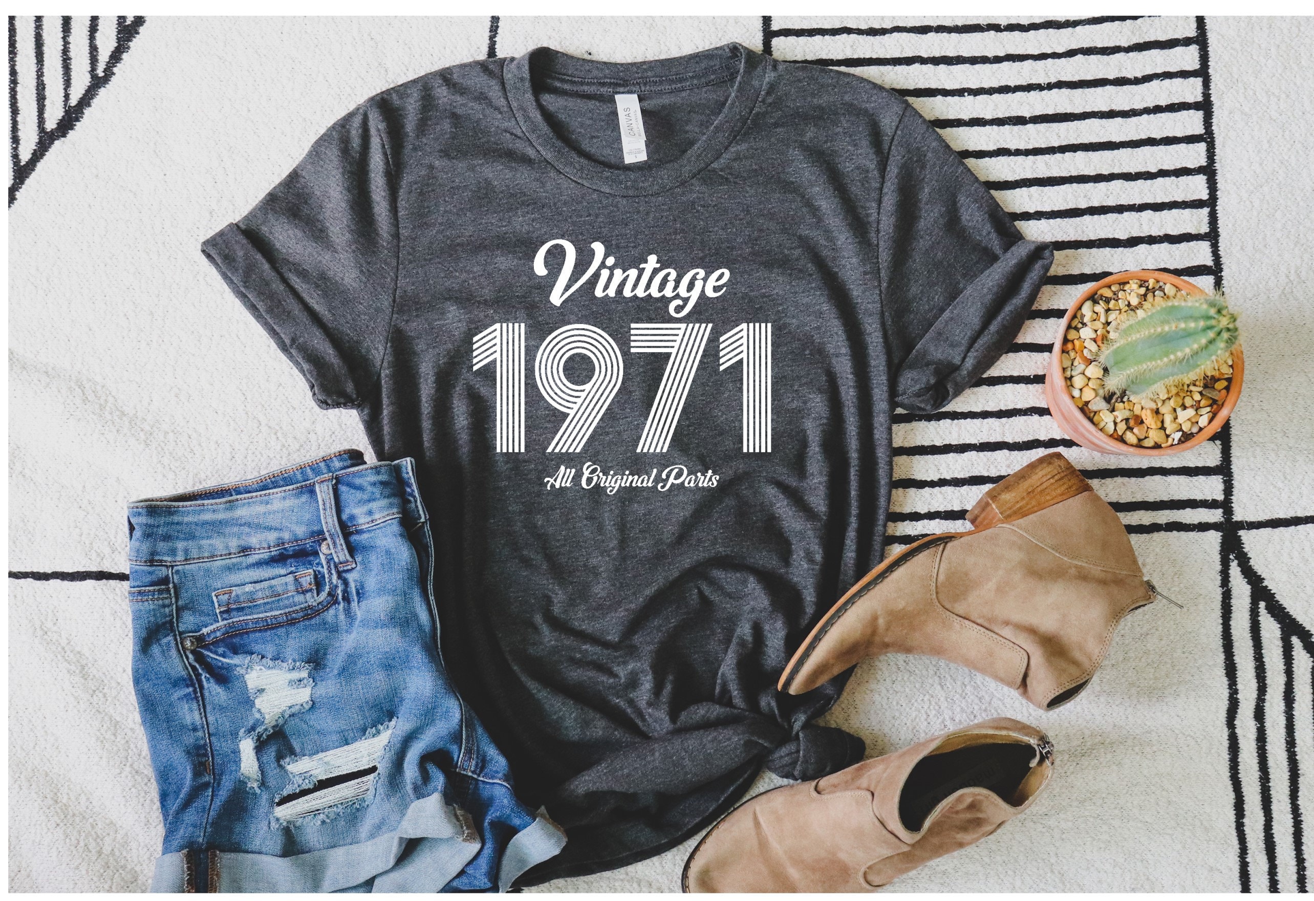 Vintage 1971 All Original Parts Shirt Vintage 1971 Retro | Etsy