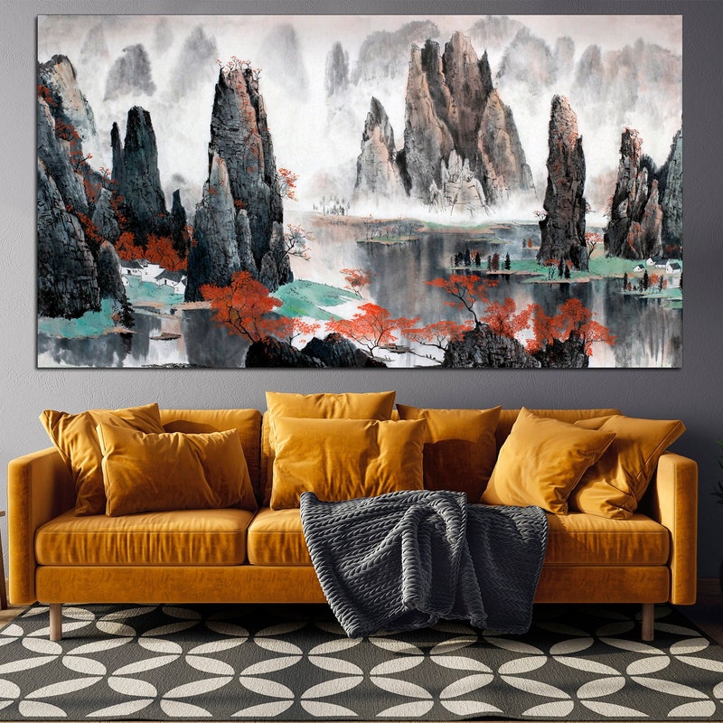 Chinese Fan Wall Art - Etsy