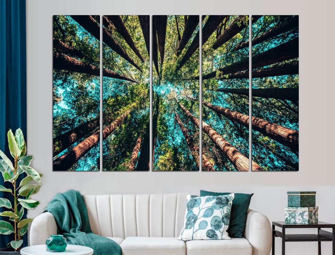 Tree Branch Wall Art Forest Canvas Print Abstract Tree Art Three Piece ...