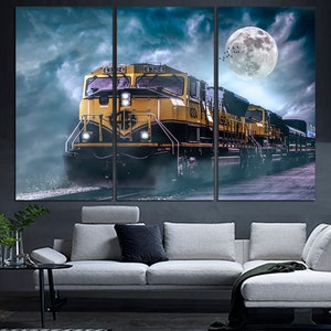 Locomotive Wall Art Locomotive Print Locomotive Home and Office Wall ...