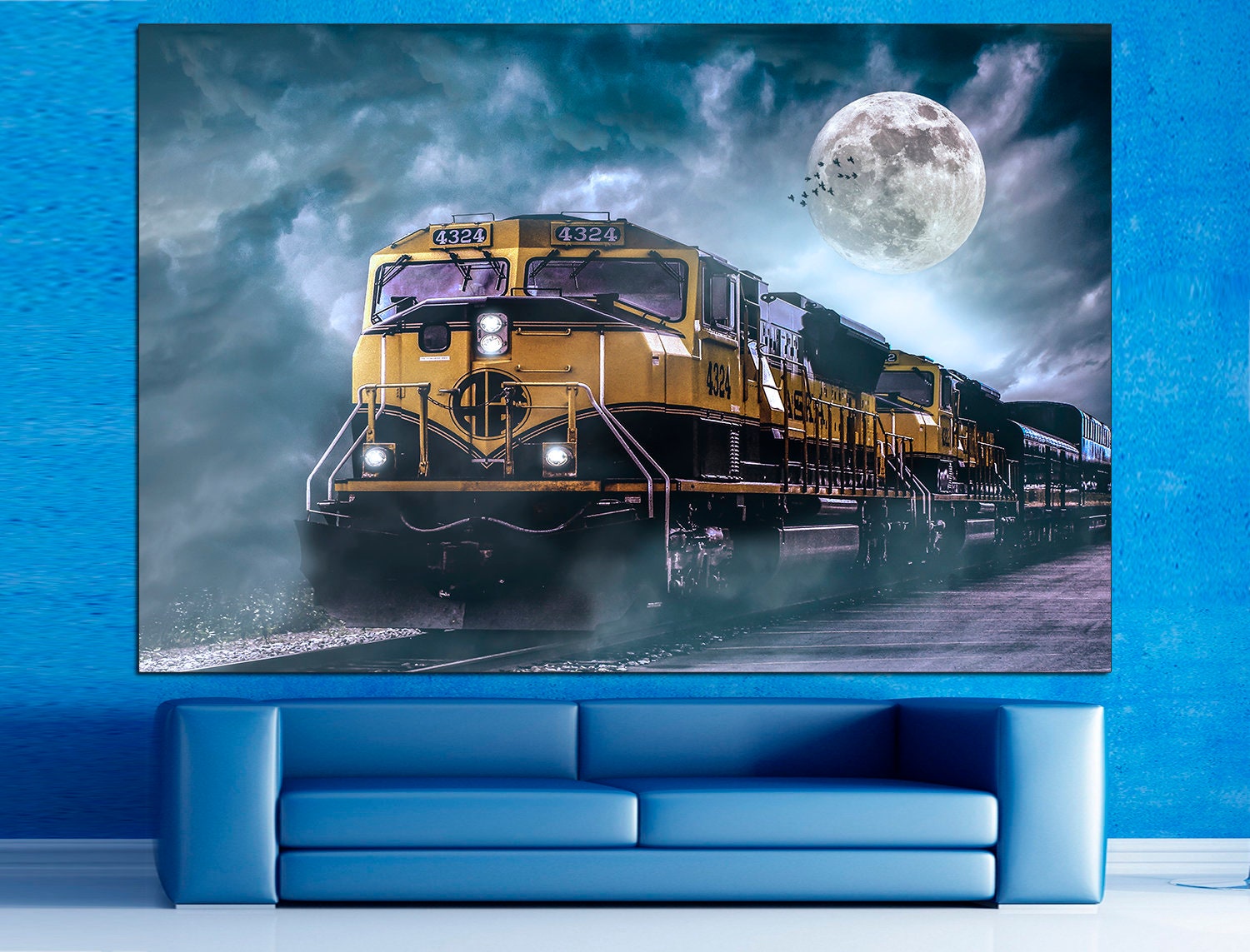 Locomotive Wall Art Locomotive Print Locomotive Home and - Etsy