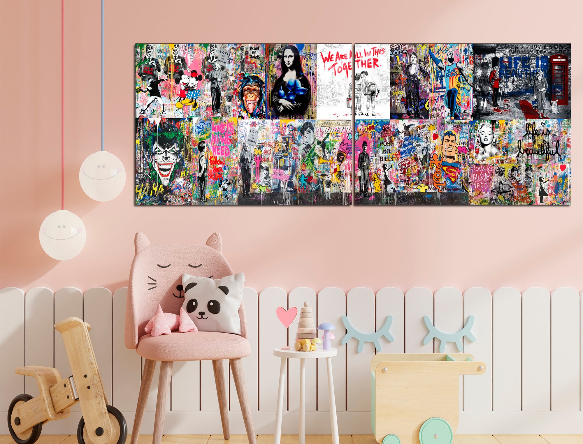 Graffiti Street Art Collage Graffiti Wall Art Graffiti Collage - Etsy