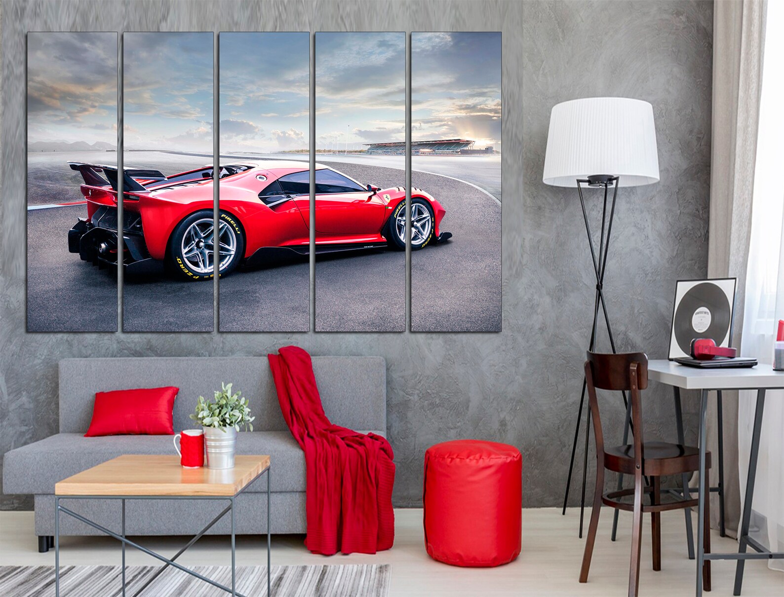 Ferrari P80 C Wall Art Ferrari Canvas Print Red Ferrari Art - Etsy