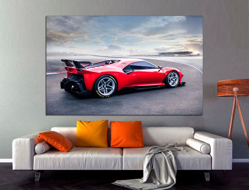 Ferrari P80 C Wall Art Ferrari Canvas Print Red Ferrari Art - Etsy