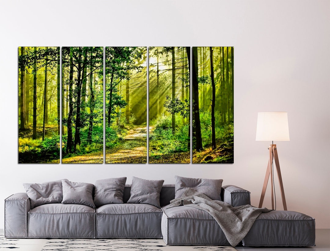Tree Rranch Print Abstract Tree Large Forest Print Forest Wall Art ...