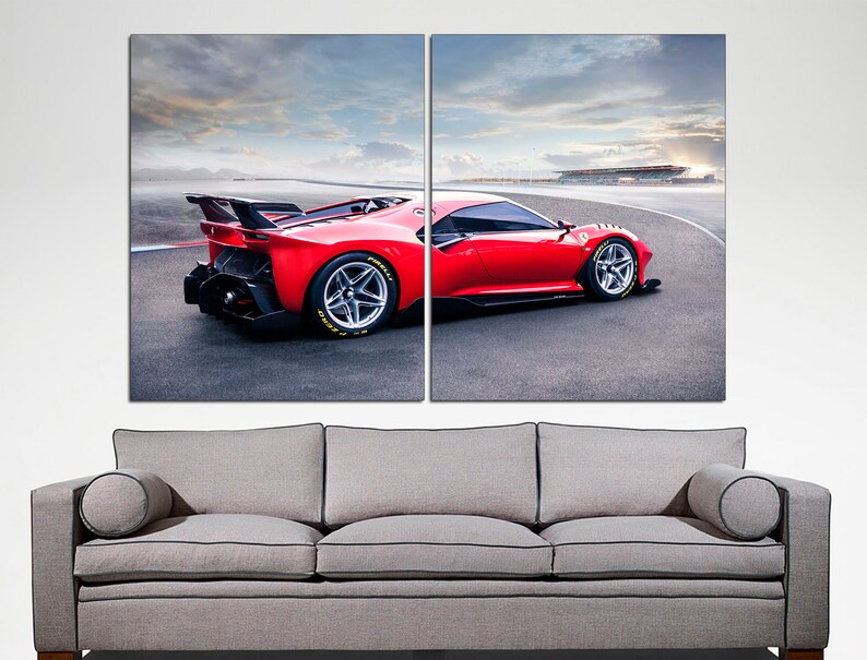 Ferrari P80 C Wall Art Ferrari Canvas Print Red Ferrari Art - Etsy