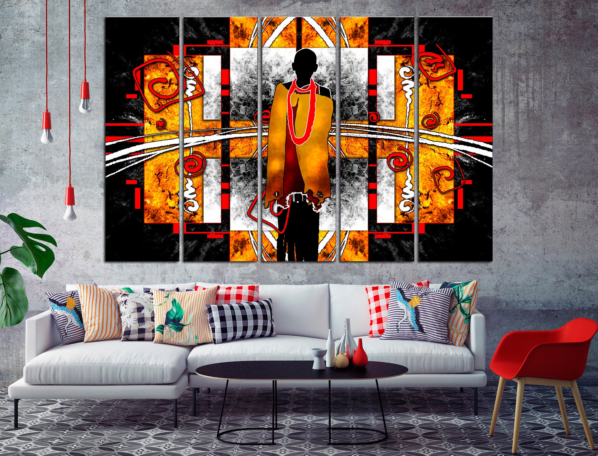 African Wall Art Ethnic Wall Decor African Canvas Print - Etsy