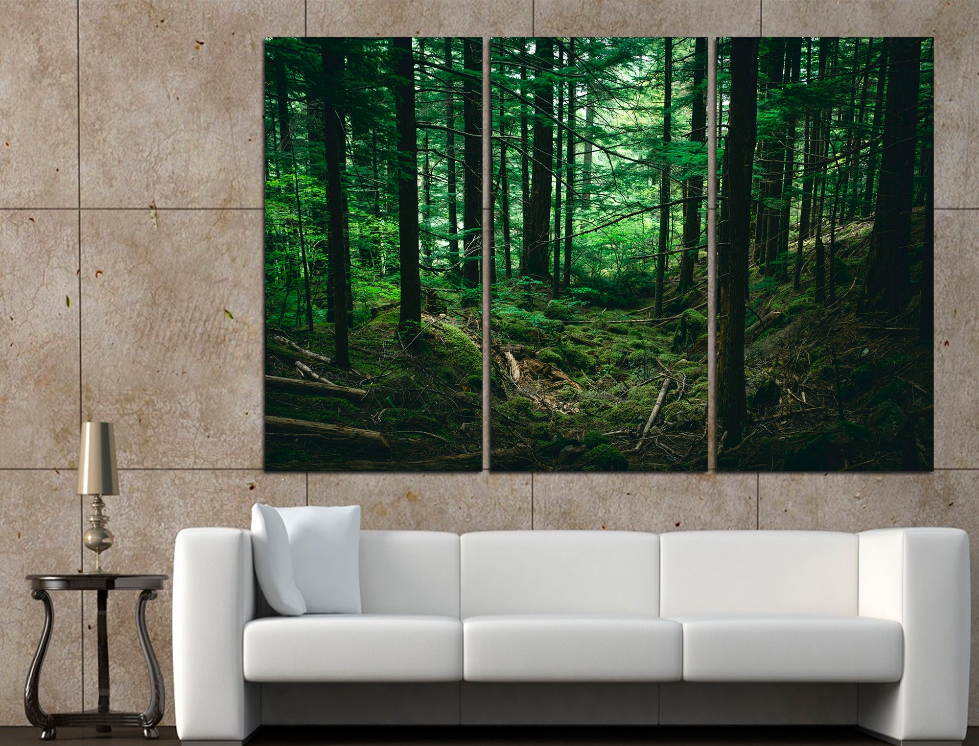 Tree Canvas Print Forest Wall Decor Large Tree Art Large - Etsy