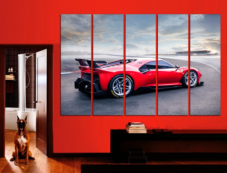 Ferrari P80 C Wall Art Ferrari Canvas Print Red Ferrari Art - Etsy
