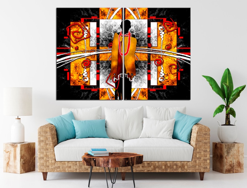 African Wall Art Ethnic Wall Decor African Canvas Print - Etsy