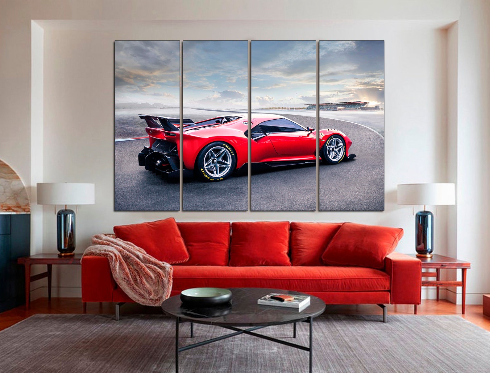 Ferrari P80 C Wall Art Ferrari Canvas Print Red Ferrari Art - Etsy